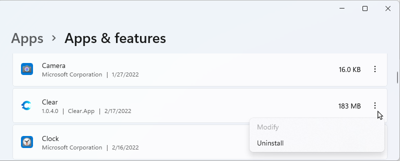 Uninstall Instructions